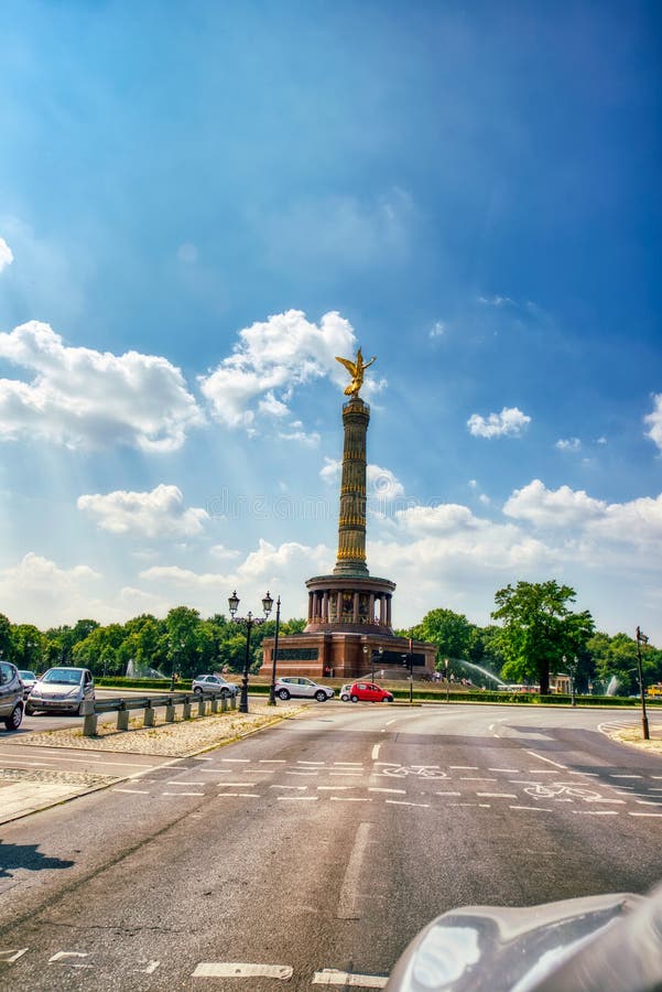 Berlin, Germany - July 25, 2016: Victory Column of Tiergarten from the ...