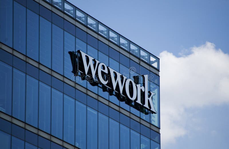 Berlin, Germany - 13 July 2023: we Work Logo on an Office Building ...