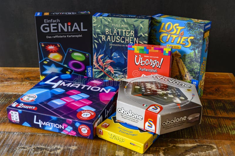 Different Boxes of Board Games Editorial Image - Image of closeup ...
