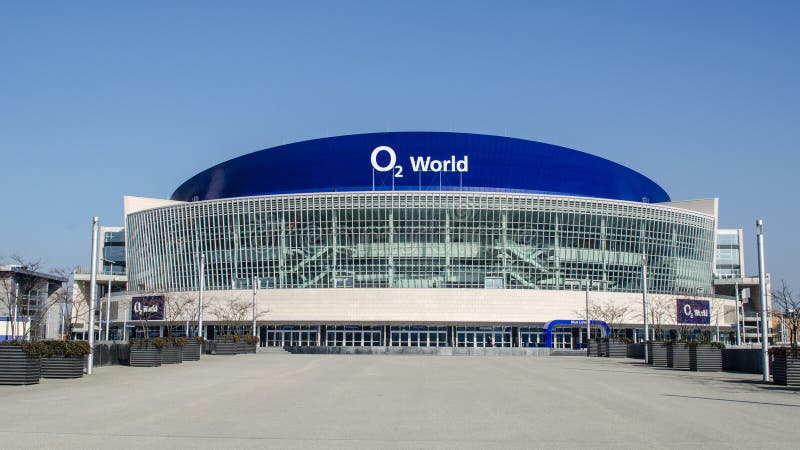 BERLIN, GERMANY, MARCH 12, 2015: View of the O2 World Arena in Berlin ...
