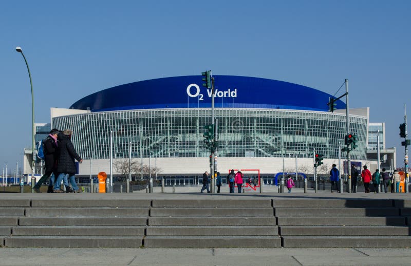 BERLIN, GERMANY, MARCH 12, 2015: View of the O2 World Arena in Berlin ...