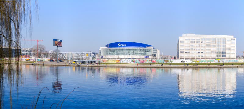 BERLIN, GERMANY, MARCH 12, 2015: View of the O2 World Arena in Berlin ...