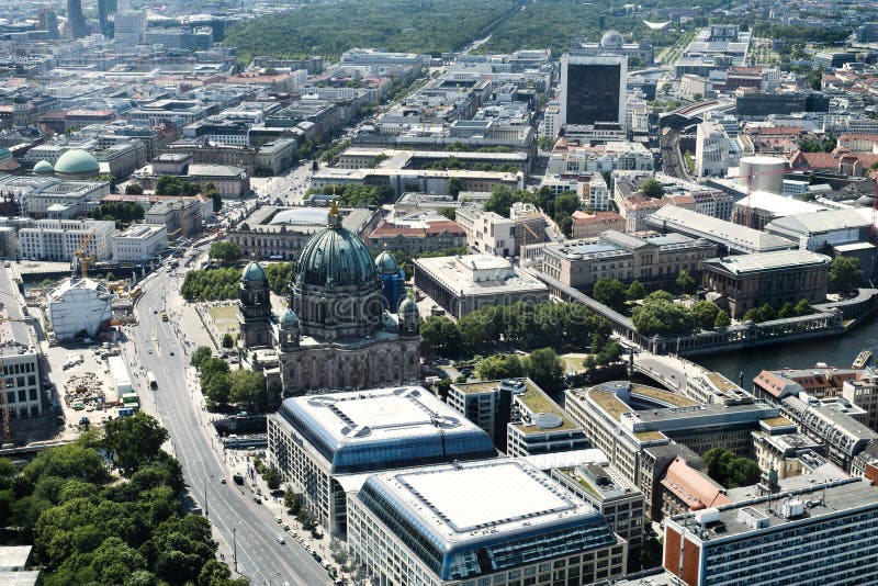 Aerial View of the Mitte District in Berlin, Germany Editorial Image ...