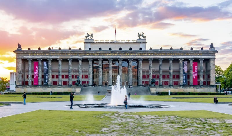 Berlin, Germany - May 2019: Altes (Old) Museum on Museum Island at ...