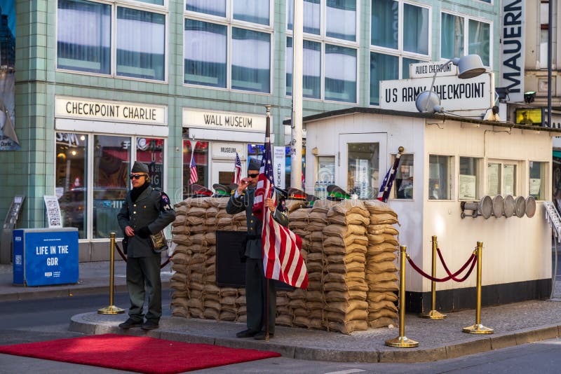 Berlin, Germany - May 5, 2019: `Checkpoint Charlie` a Checkpoint ...