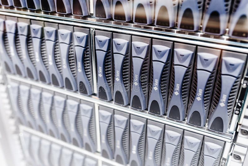 Mainframe Supercomputer Datacenter in German Technical Museum Editorial ...