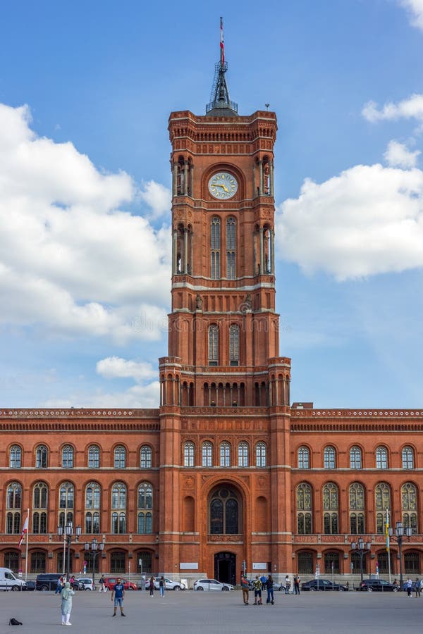 Rotes Rathaus or Red City Hall in Berlin, Germany Editorial Stock Image ...