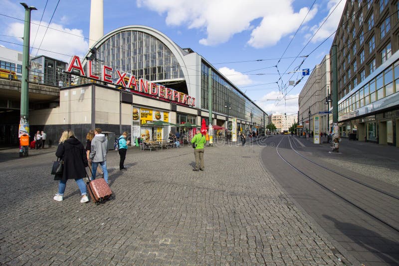 Tourists on the Alexanderplatz Square Editorial Photo - Image of ...