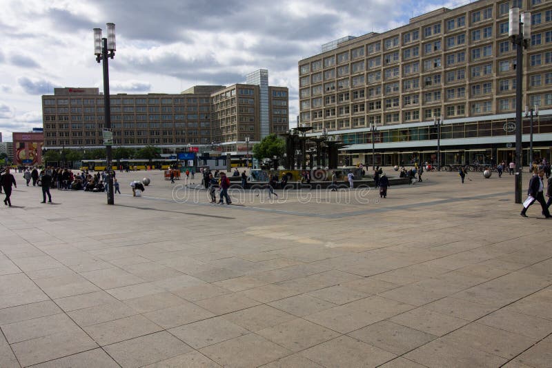 Tourists on the Alexanderplatz Square Editorial Image - Image of ...