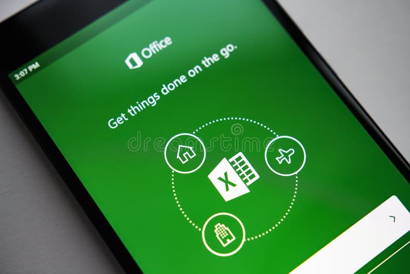 Berlin, Germany - November 19, 2017: Microsoft Exel Application on ...