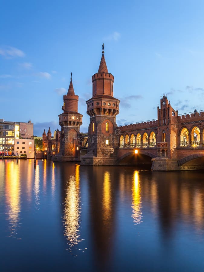 Oberbaum Bridge - Berlin - Germany Stock Photo - Image of river ...