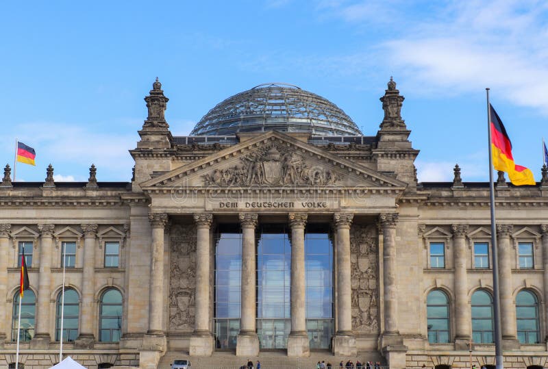 Berlin, Germany - 03. October 2022: Building of the German Reichstag in ...