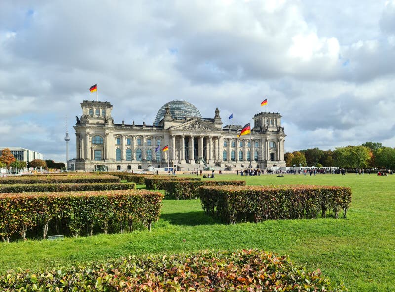 Berlin, Germany - 03. October 2022: Building of the German Reichstag in ...