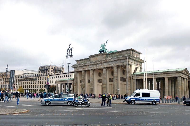 Berlin, Germany, October 1, 2022: Famous Landmark Brandenburg Gate in ...