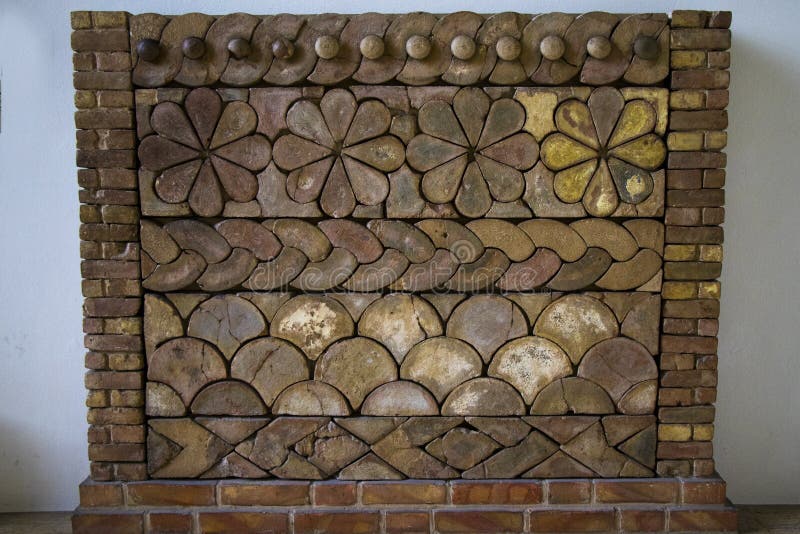 BERLIN, GERMANY Museum Interior in Berlin, Flower Texture Wall ...