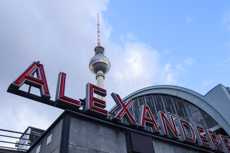 Berlin, Germany - 03. October 2022: View of the Famous Alexanderplatz ...