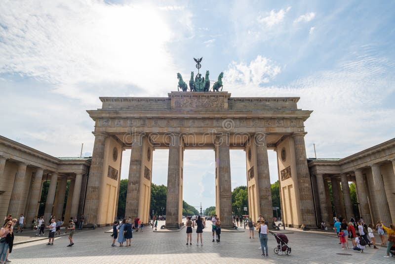 07/26/2021 Berlin, Germany: Pictures of the Brandenburg Gate in Berlin ...