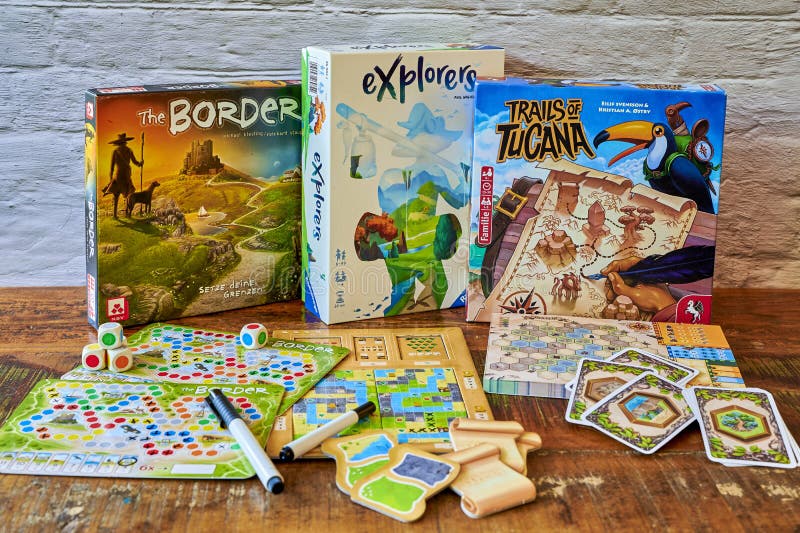 Board Games with Gaming Accessories Editorial Stock Photo - Image of ...