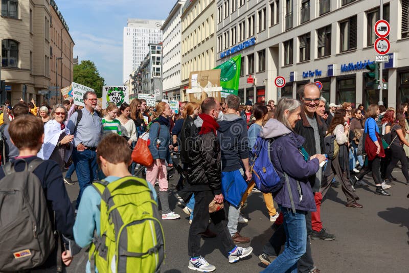 Fridays for Future Demonstration in Berlin Editorial Image - Image of ...