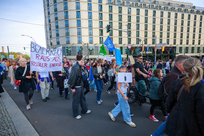 Fridays for Future Demonstration in Berlin Editorial Photo - Image of ...