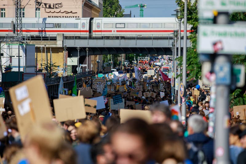 Fridays for Future Demonstration in Berlin Editorial Image - Image of ...
