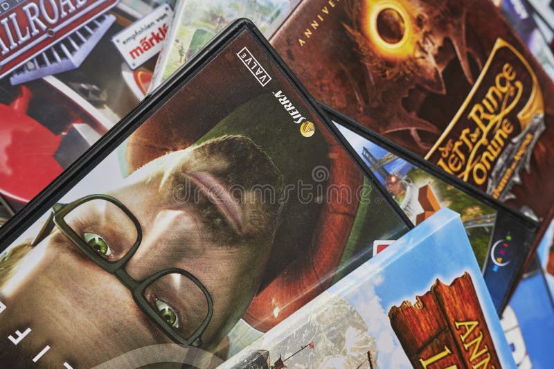 Many Different Packs of Computer Games Editorial Image - Image of disc ...