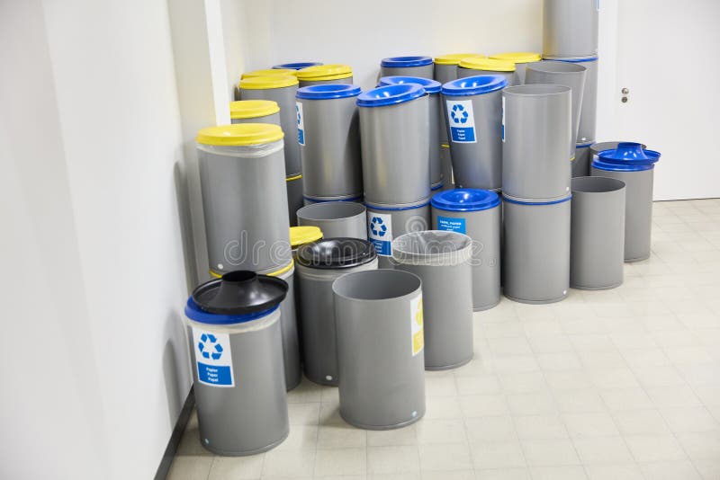 BERLIN, GERMANY - September 7th, 2025: Recycling Bins Organized at IFA Event Venue Editorial ...