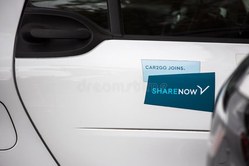 A Share Now Car in the City Editorial Photography - Image of ...
