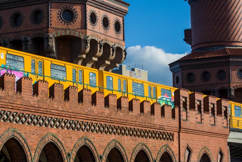 14.05.2019. Berlin, Germany. a View of Old Warsaw Gate from a Red Brick ...