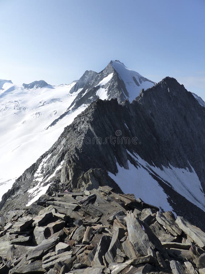 Berlin High Path, Zillertal Alps in Tyrol, Austria Stock Photo - Image ...