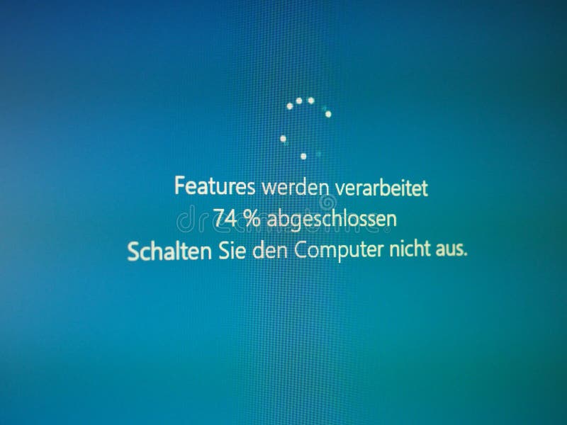 BERLIN - JUN 2020: German Windows 10 Update, Features are Being ...