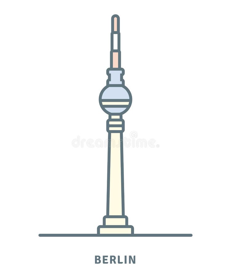 Berlin Tower Stock Illustrations – 1,901 Berlin Tower Stock ...