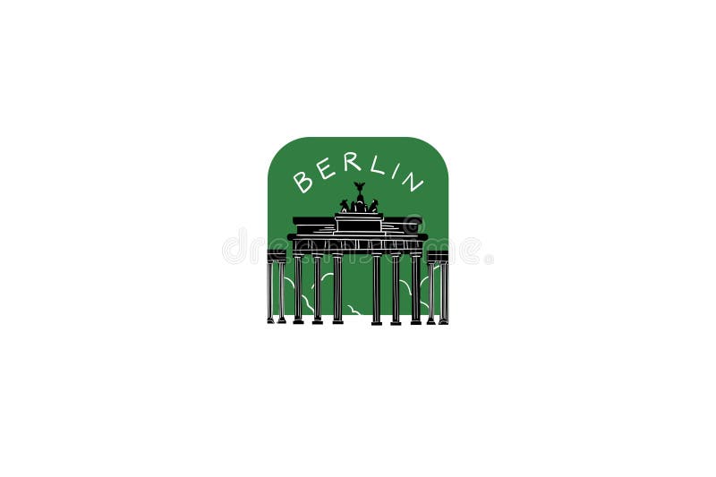 Berlin logo design stock illustration. Illustration of architecture ...
