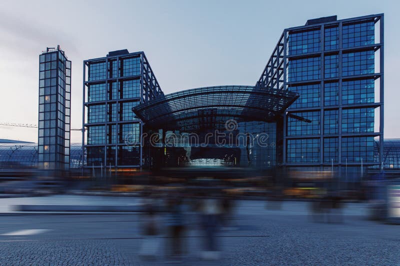 Berlin Main Railway Station Building Editorial Photography - Image of ...