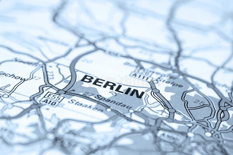 Berlin Map stock image. Image of destinations, medium - 19808345