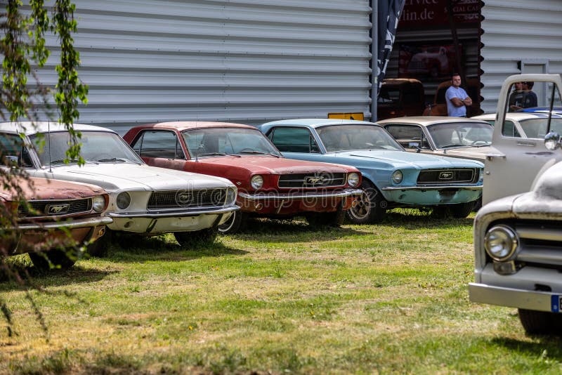 Various Ford Mustang First Generation Stand in a Row Editorial Image ...
