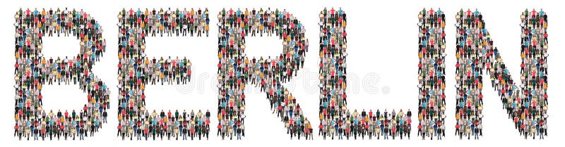 Berlin Multi Ethnic Group of People Stock Photo - Image of cultural ...