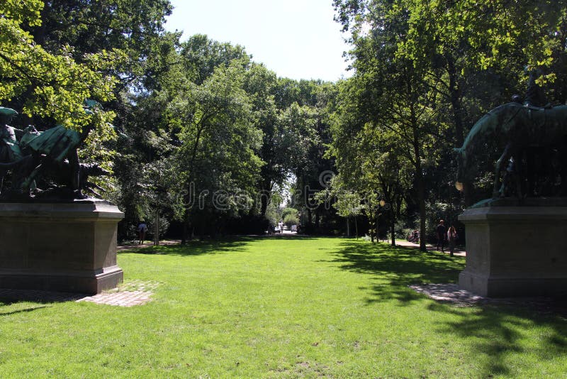 Berlin nature stock image. Image of city, green, path - 96587159