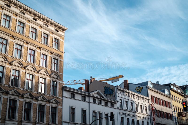Berlin Neukoelln Facades editorial stock image. Image of building ...