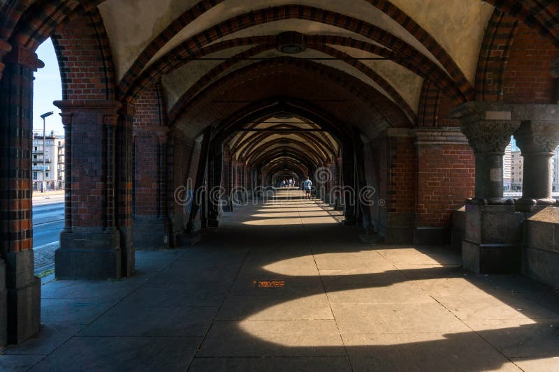Berlin, Oberbaum Bridge editorial photo. Image of architecture - 303576261