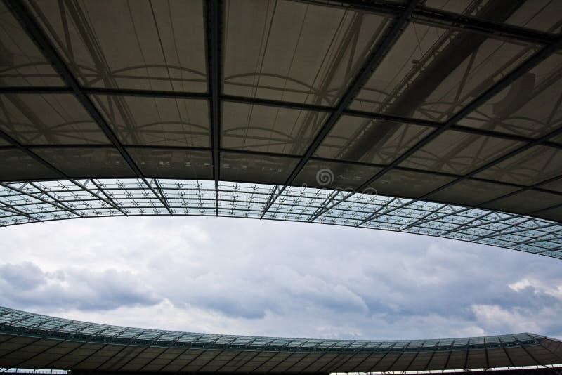 Berlin Olympic Stadium Ceiling Editorial Stock Photo - Image of rain ...