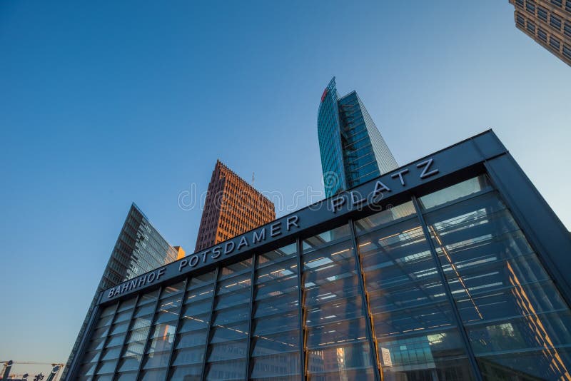 Berlin Potsdamer Platz Station Editorial Photo - Image of building ...