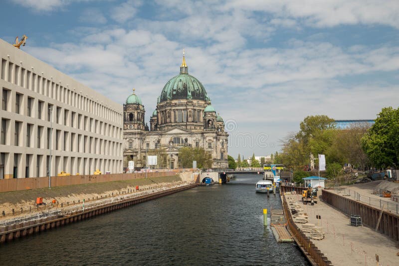 Berlin / River View and Historical Cathedral Editorial Image - Image of ...