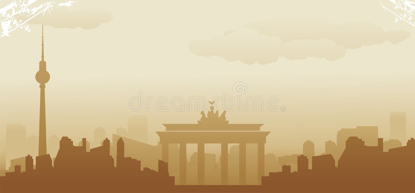 Berlin Vector Skyline Stock Illustrations – 1,508 Berlin Vector Skyline ...