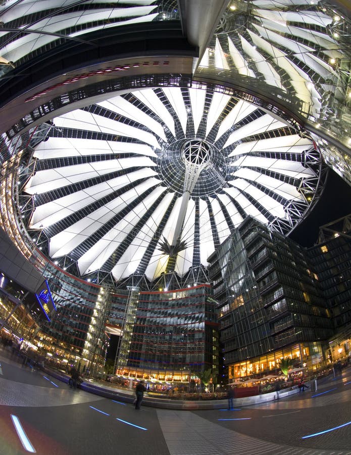 Sony Center Berlin editorial stock photo. Image of light - 59901208