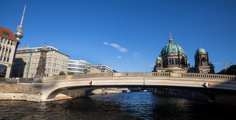 Berlin Spree Riverside View Stock Photo - Image of european, germany ...