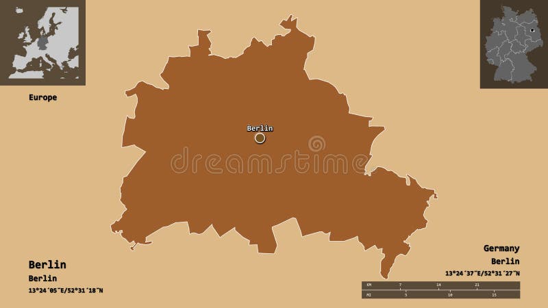 Berlin, State of Germany,. Previews. Pattern Stock Illustration ...