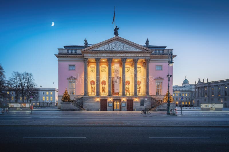 Berlin State Opera at Night - Berlin, Germany Editorial Photography ...