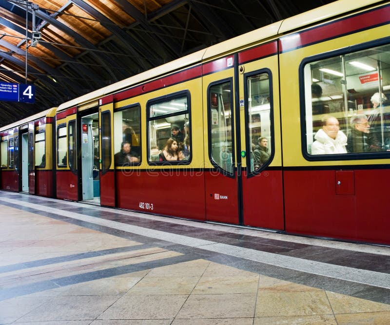 Berlin Subway train editorial photography. Image of german - 86239397