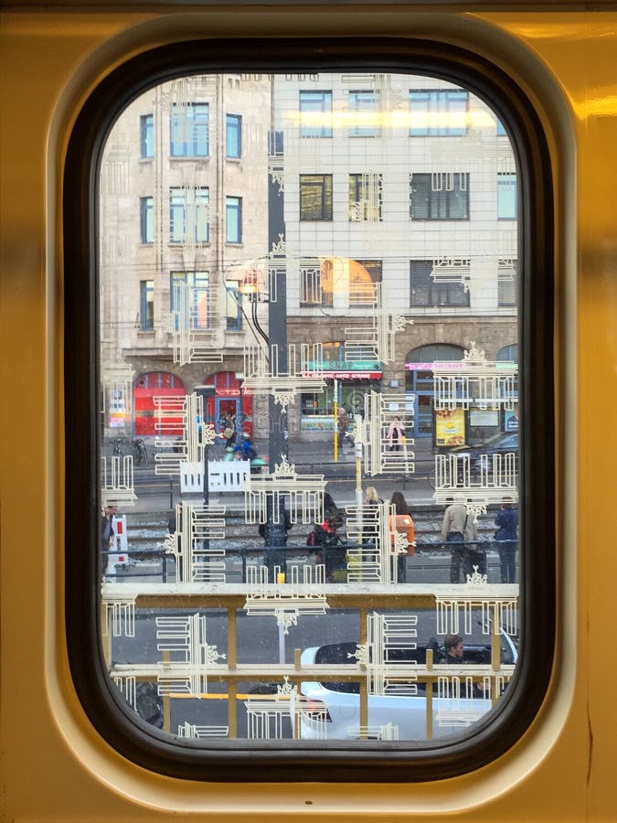Berlin Subway Window editorial stock image. Image of public - 58025064